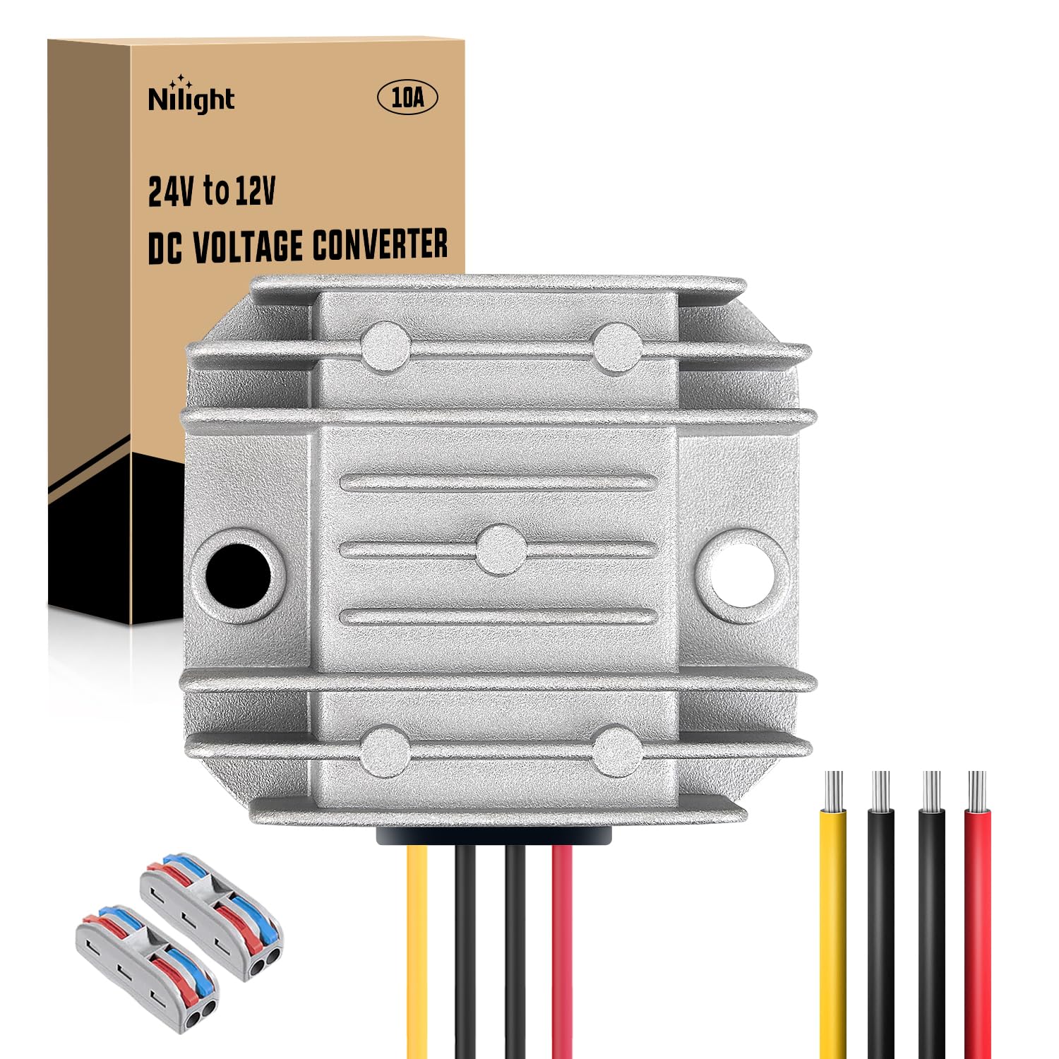 Mua Nilight 24V to 12V Voltage Converter 120W 10A Voltage Regulator ...