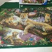 Ravensburger Leopard Family Jigsaw Puzzle (1000-Piece), Jigsaw Puzzles ...