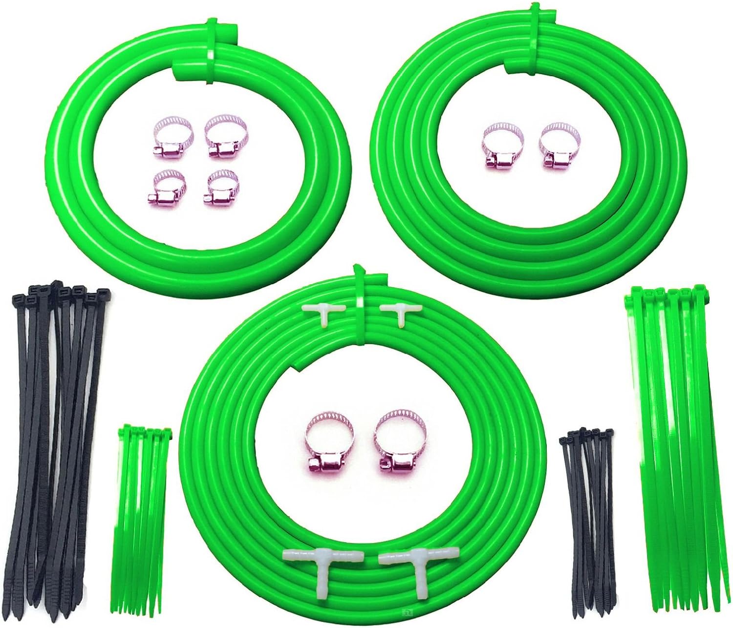 Universal Green Engine Bay Silicone Hose Car Dress Up Kit/Auto ...