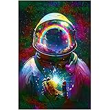 Amazon.com: Zensh, Astronaut Poster Outer Space Blacklight Neon Street ...