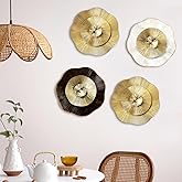 Amazon.com: DILATATA 3 Pcs Metal Flower Wall Art Set 10 Inch Rustic ...
