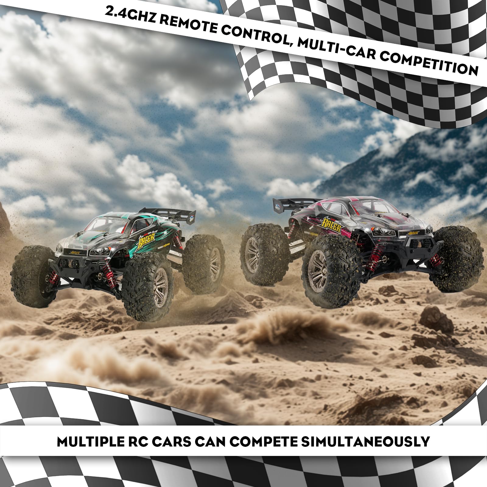 Mua Super RC Monster Trucks, Upgrade 1/16 Scale All Terrain Remote Car ...