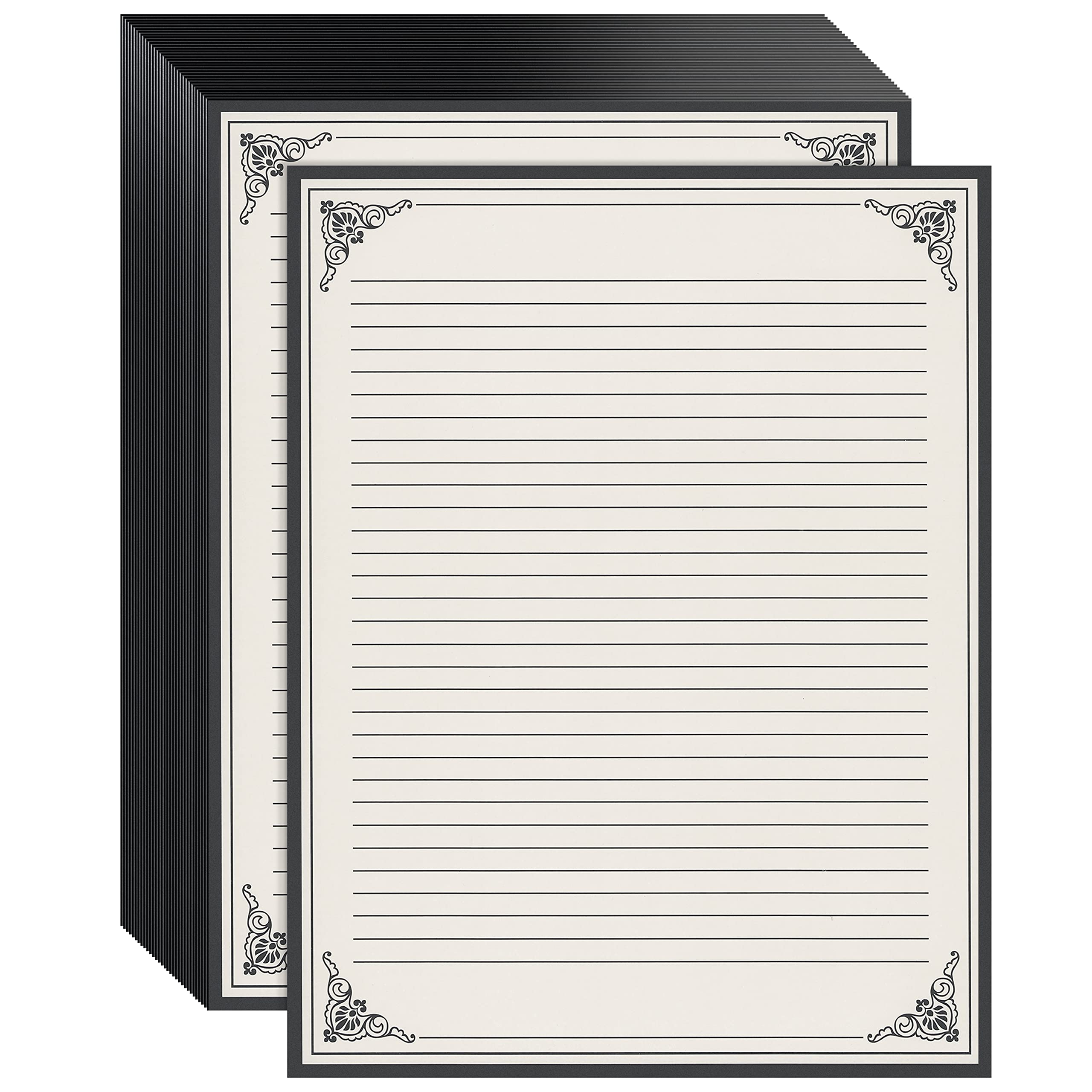 Mua Juvale 48 Sheets Fancy Vintage Style Lined Letter Writing Paper ...