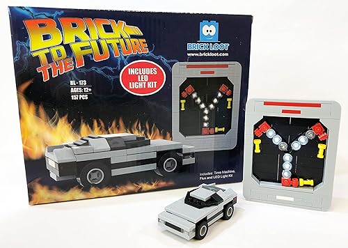 Brick Loot Exclusive Flux Capacitor Set with LED Light & Time Machine ...