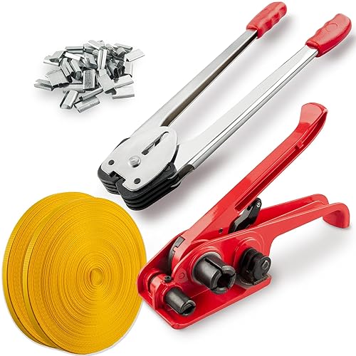 Auxdee Heavy Duty Packaging Banding Strapping Kit, 4 in 1 Pallet ...