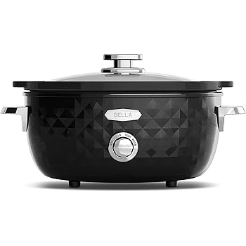 Amazon.com: BELLA 13778 Diamonds Collection Manual Slow Cooker, 6-Quart ...