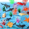 Amazon.com: 26 Pcs Ocean Animals Figurines Toys Plastic Sea Creatures ...