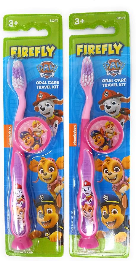 (Pack of 2) Firefly Nickelodeon Paw Patrol Kids Toothbrushes with ...