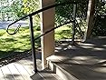Railing Now - Midway Transitional Handrail (Black) - - Amazon.com