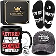 Amazon.com: Sieral Retirement Gift Set for Men Funny Guys Retired Gifts Include Mug Baseball Cap ...
