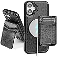 Amazon.com: SkyEagle Compatible with Magsafe 2 in 1 Detachable iPhone 16 Wallet Case with Card ...
