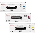 Amazon.com: Canon 118 3/pk Laser Cartridge, Yellow (2659B001AA) Magenta ...