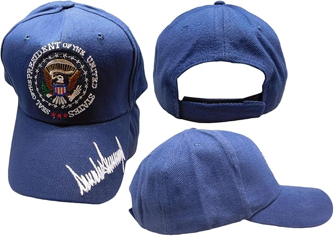 Seal of The President of The United States 100% Cotton Blue Adjustable ...