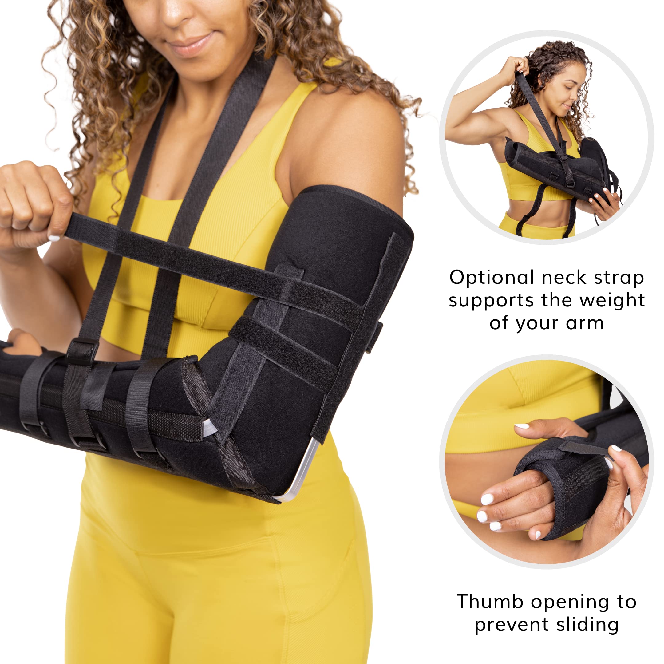 Mua BraceAbility Posterior Long Arm Splint - Elbow Immobilizer Right or Left Forearm Brace with ...