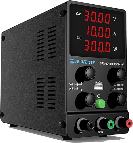 DC Power Supply Variable, 30V 10A Adjustable Switching Regulated DC ...