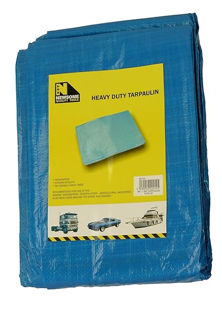 5M x 5M Blue Tarpaulin Sheet: Amazon.co.uk: DIY & Tools