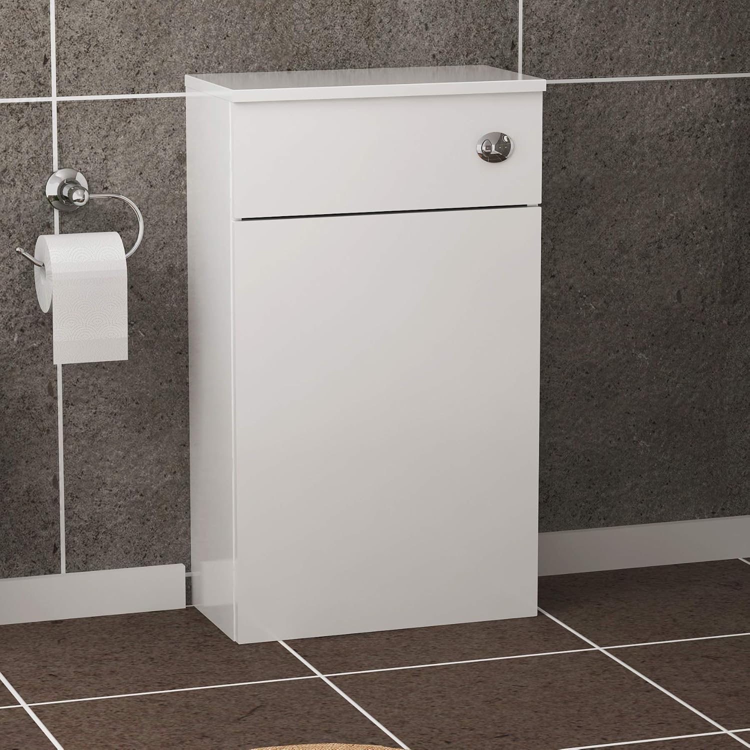 500 x 260mm Gloss White BTW Back To Wall WC Unit with Concealed Cistern ...