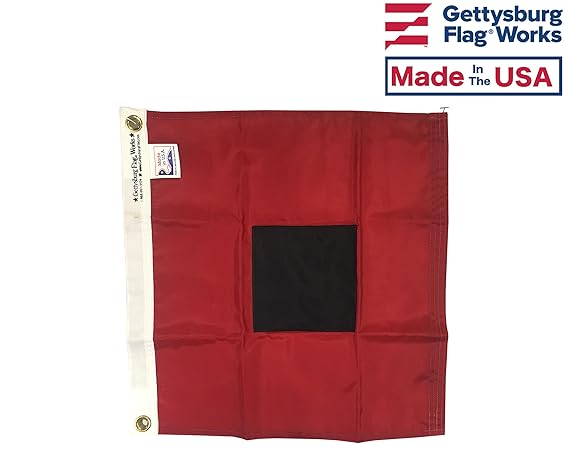Amazon.com : 3x3' Hurricane Storm Warning Nautical Boating Signal Flag ...