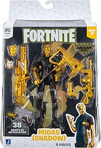Amazon.com: Fortnite Legendary Series Midas, 6-inch Highly Detailed ...