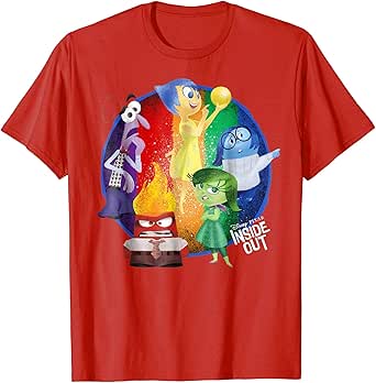 Amazon.com: Disney Inside Out Riley's Emotions Graphic T-Shirt: Clothing