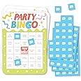 Amazon.com: Big Dot of Happiness Find The Guest Party Time - Bingo Cards and Markers - Happy ...