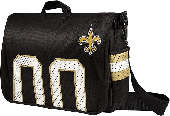 Littlearth NFL New Orleans Saints Jersey Messenger Bag: Amazon.co.uk ...
