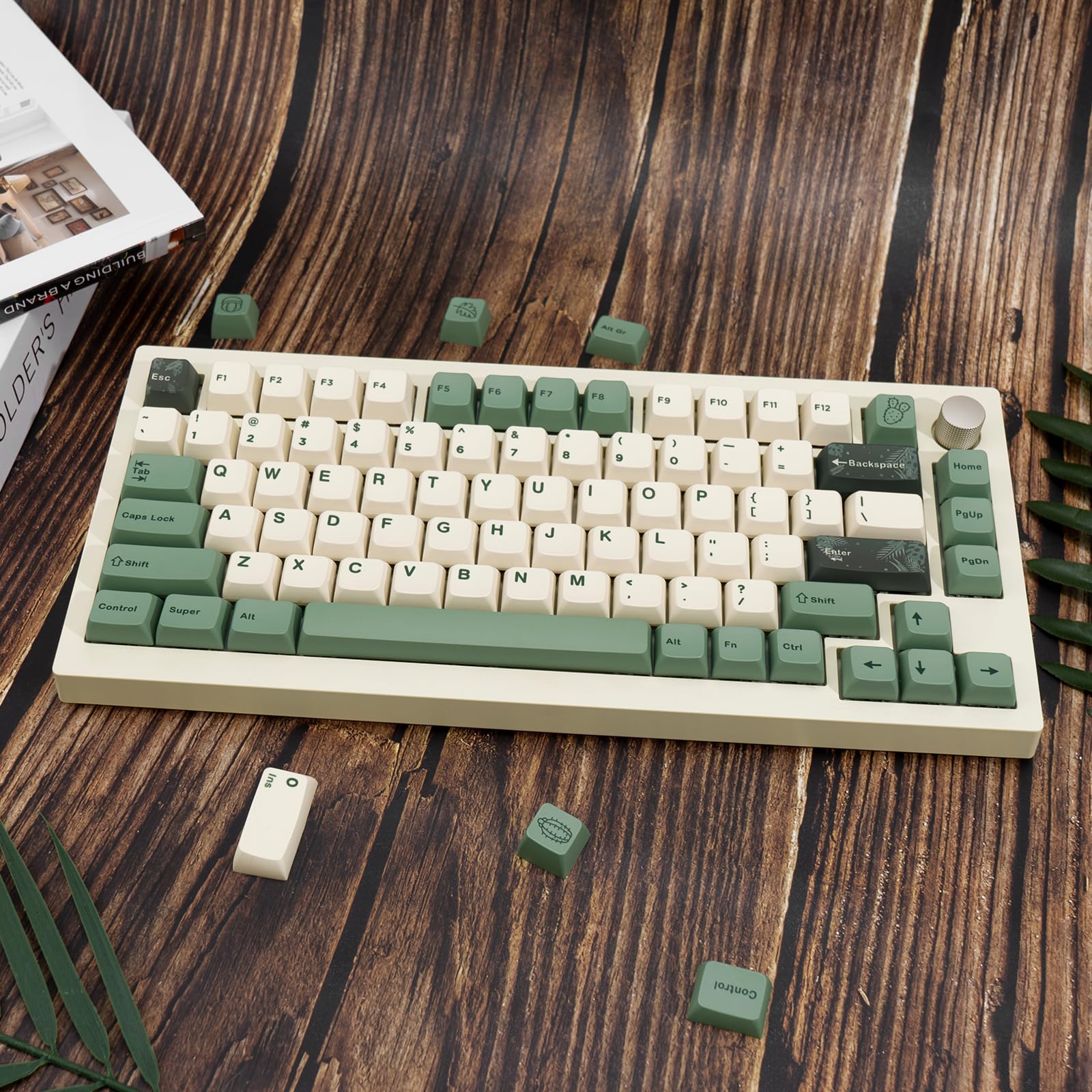 Mua 130 Keys Green PBT Keycaps, MDA Profile Dye Sub Custom Keycap ...