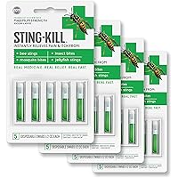 Amazon.com : Sting-Kill First Aid Anesthetic Swabs, Instant Pain + Itch ...