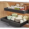 Amazon.com: Seinloes 2 Pack Pull Out Cabinet Organizers 21"Deep with ...