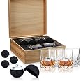 Amazon.com: Viski Admiral Whiskey Glass Set - Crystal Old Fashioned ...