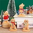 Amazon.com: Hiawbon 4PCS Gingerbread Man Figurines, Christmas ...