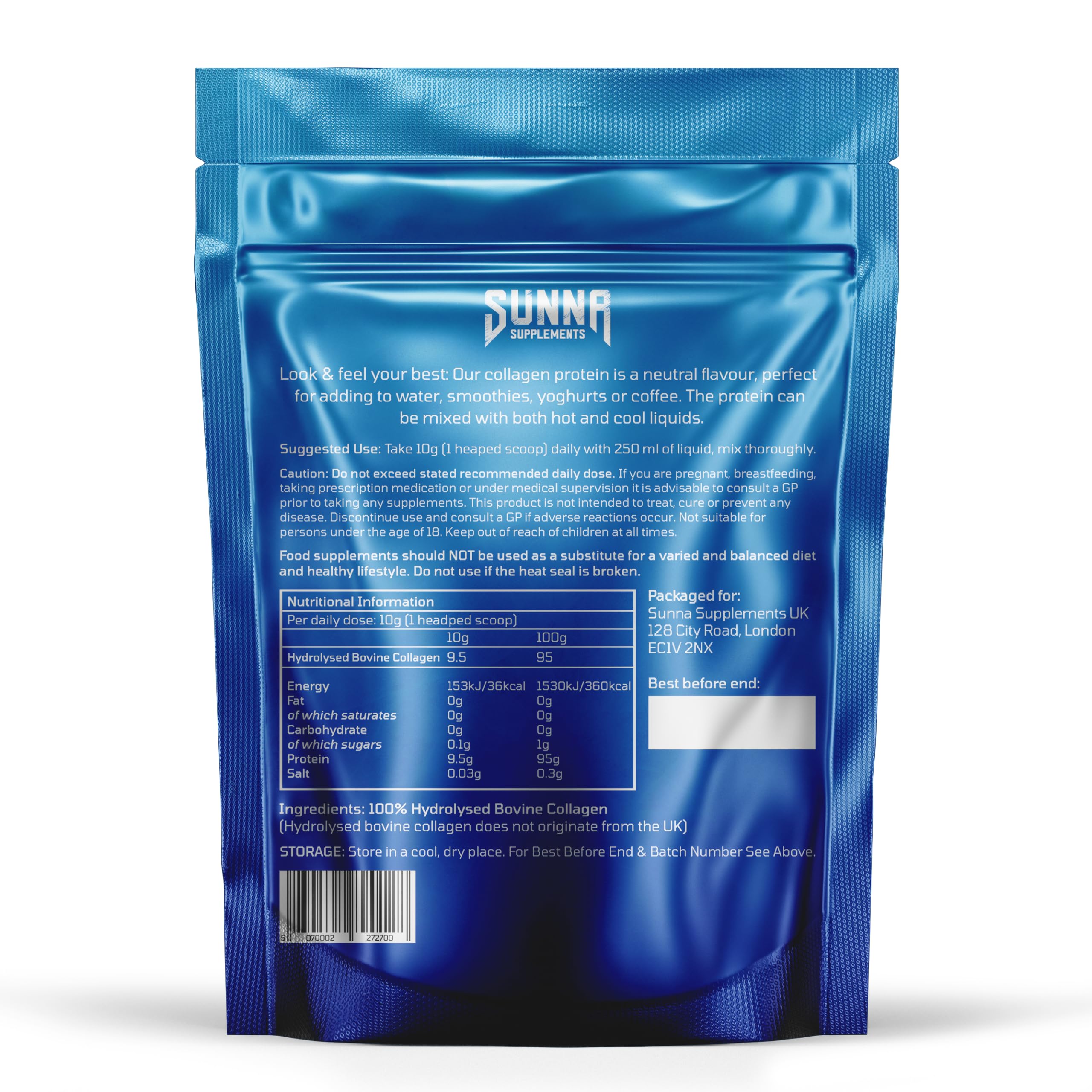 Mua SUNNA SUPPLEMENTS - Halal Bovine Collagen Protein Powder for Hair ...