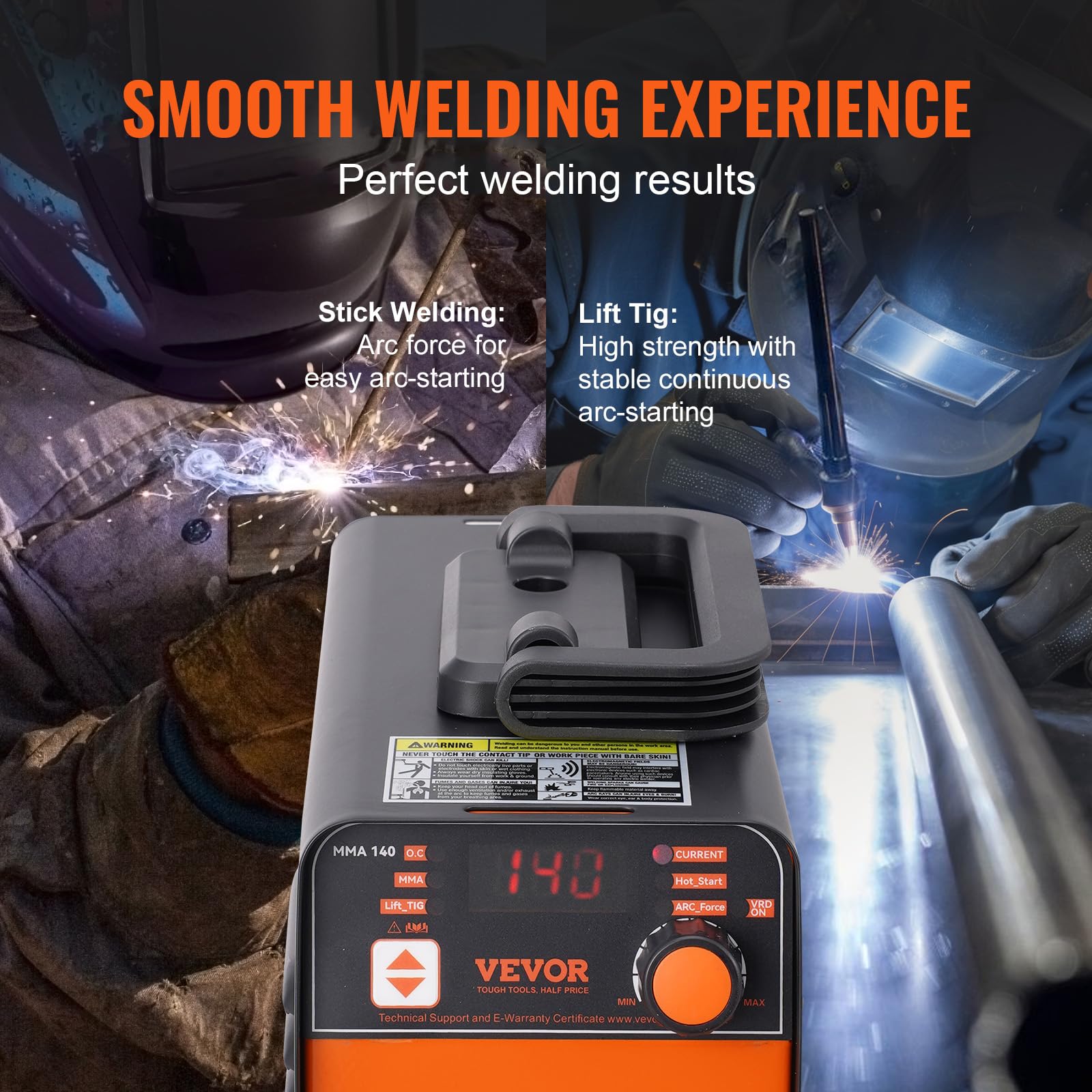 Mua VEVOR Stick Welder, Mini and Portable 140Amp 2 in 1 ARC/Lift Tig ...