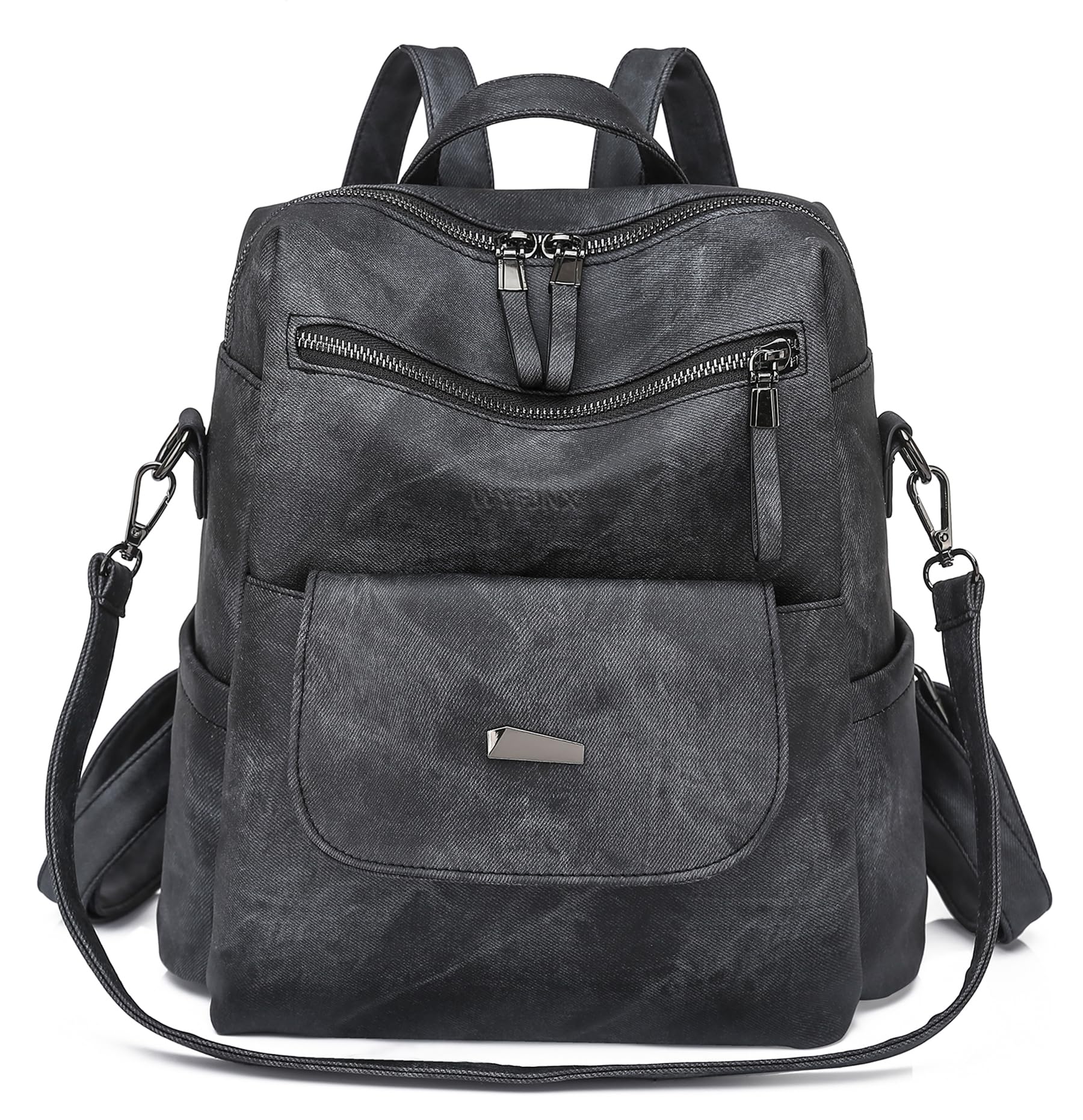 WYFJNX PU Leather Backpack Purse for Women Fashion Multipurpose Design ...