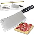 Amazon.com: Orblue Stainless Steel Chopper-Cleaver-Butcher Knife, 7 ...