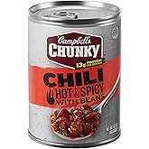 Amazon.com : Campbell's Chunky Chili with Beans, 16.5 oz Can (Case of ...