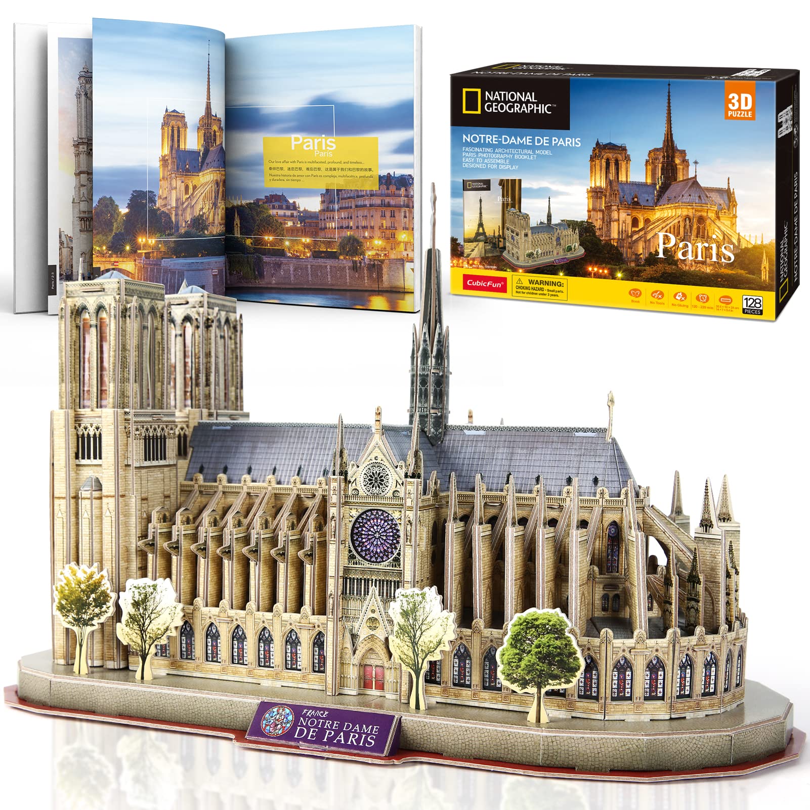 Mua National Geographic Puzzle 3D Notre Dame de Paris Gothic Building ...