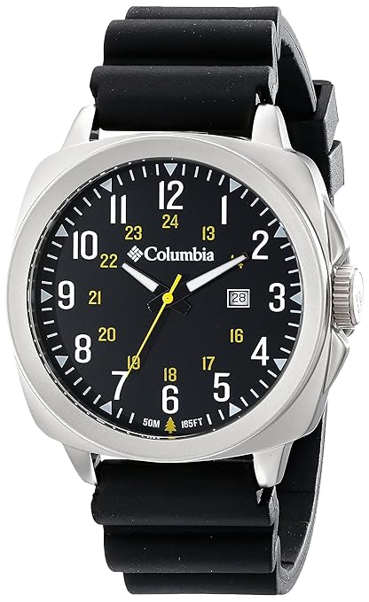 Buy Columbia Men's CA018-001 Cornerstone Analog Display Quartz Black ...