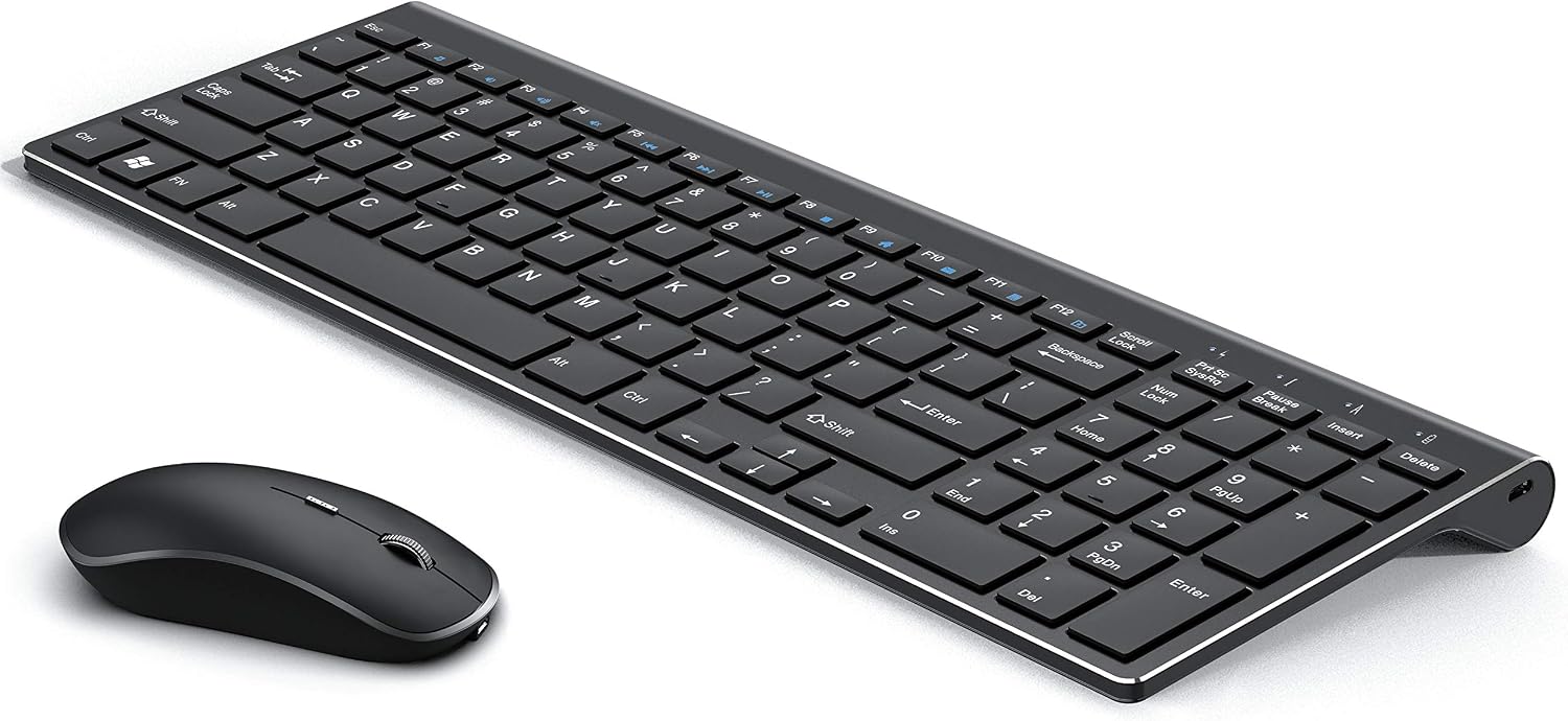 Amazon.com: Wireless Keyboard Mouse, J JOYACCESS Aluminum Metal ...