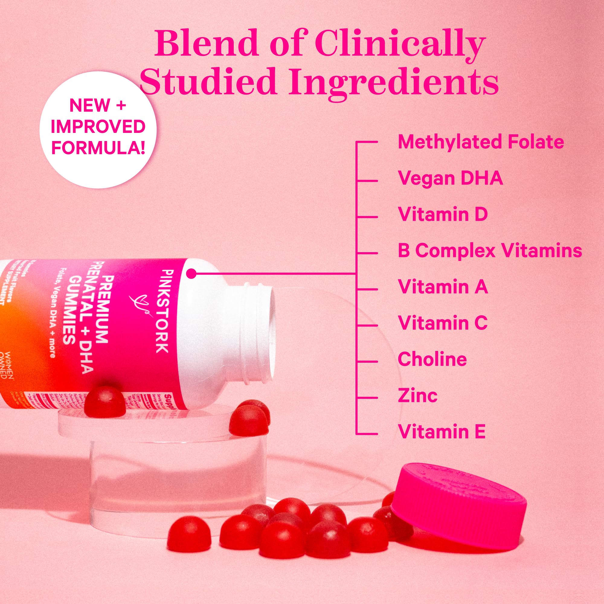 Mua Pink Stork Gummy Prenatal Vitamins for Women - Multivitamin and ...