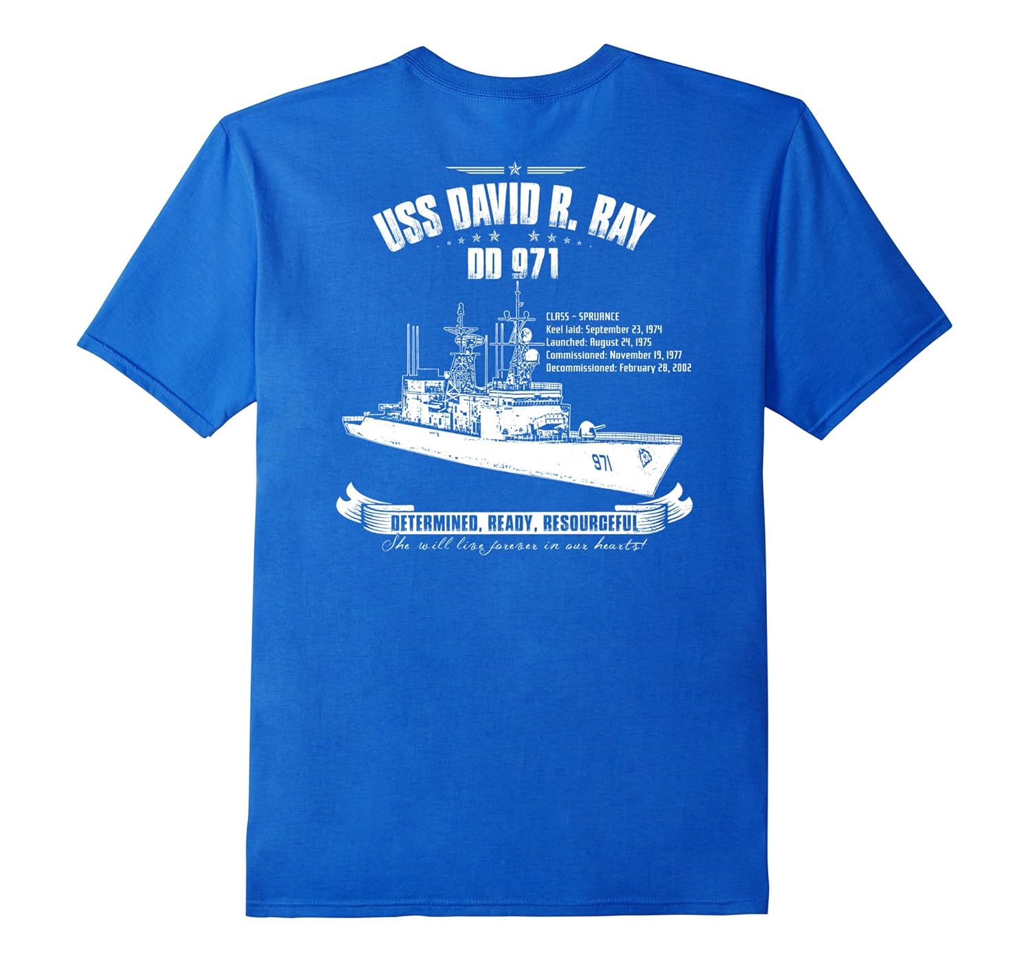 USS David R Ray DD-971 T-shirt-PL – Polozatee