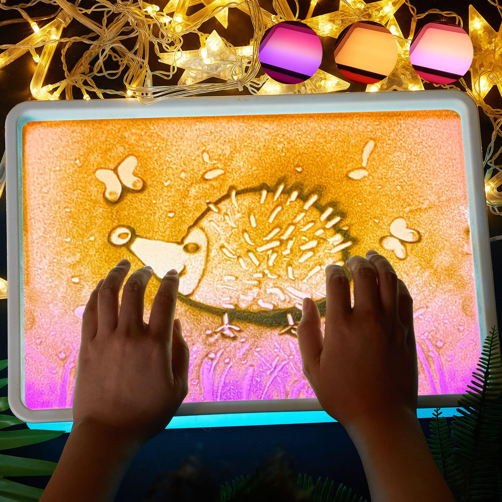 Mua Yichushisu Light Table/Box for Kids | Sand Painting Light Box ...