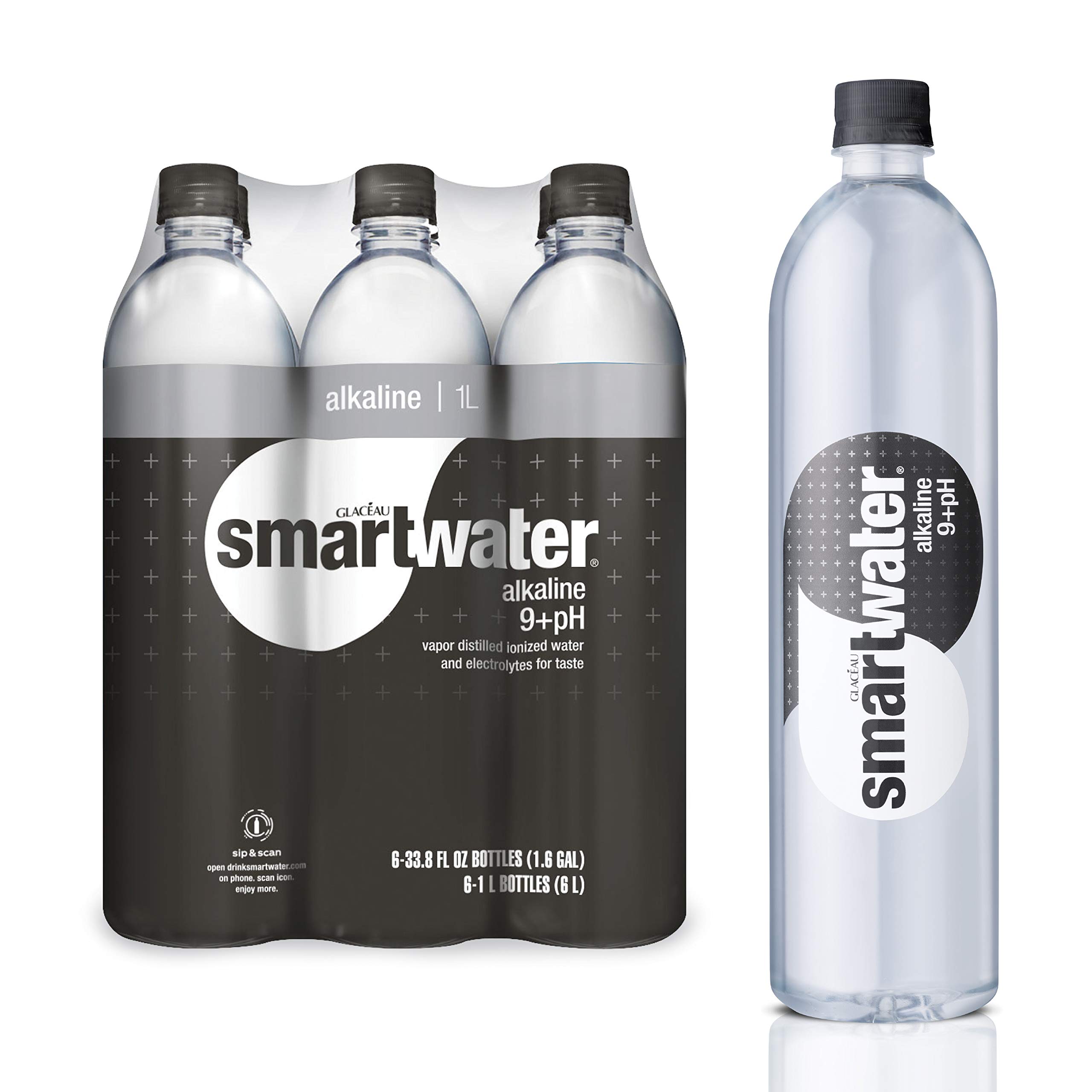 Mua smartwater Alkaline Water 9+Ph, Vapor Distilled Premium Water, 33.8 ...