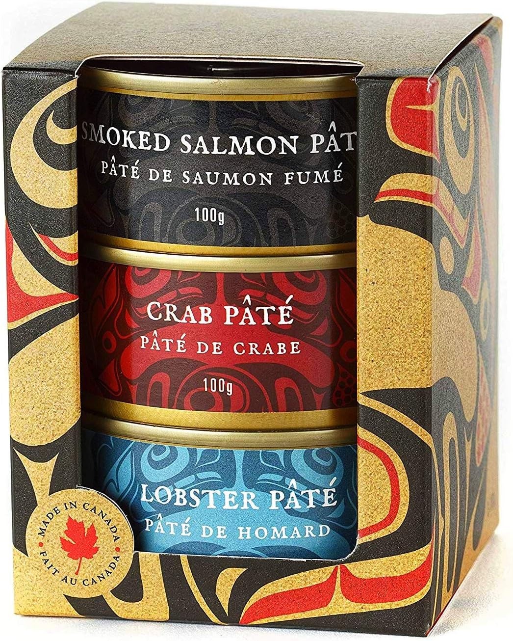 Canadian Seafood Pate Trio With Lobster Crab And Smoked Salmon Pate ...