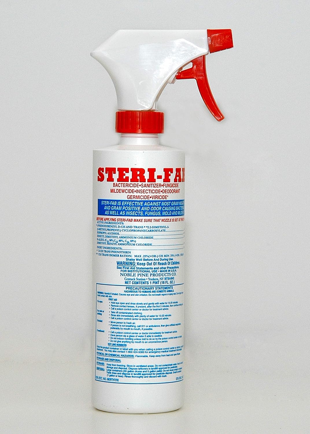 Amazon.com : Steri-Fab Bactericide, Sanitizer, Fungicide, Mildewcide ...