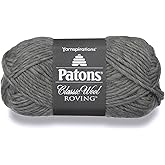 Amazon.com: Patons Classic Wool Roving Yarn, 3.5 oz, Natural, 1 Ball
