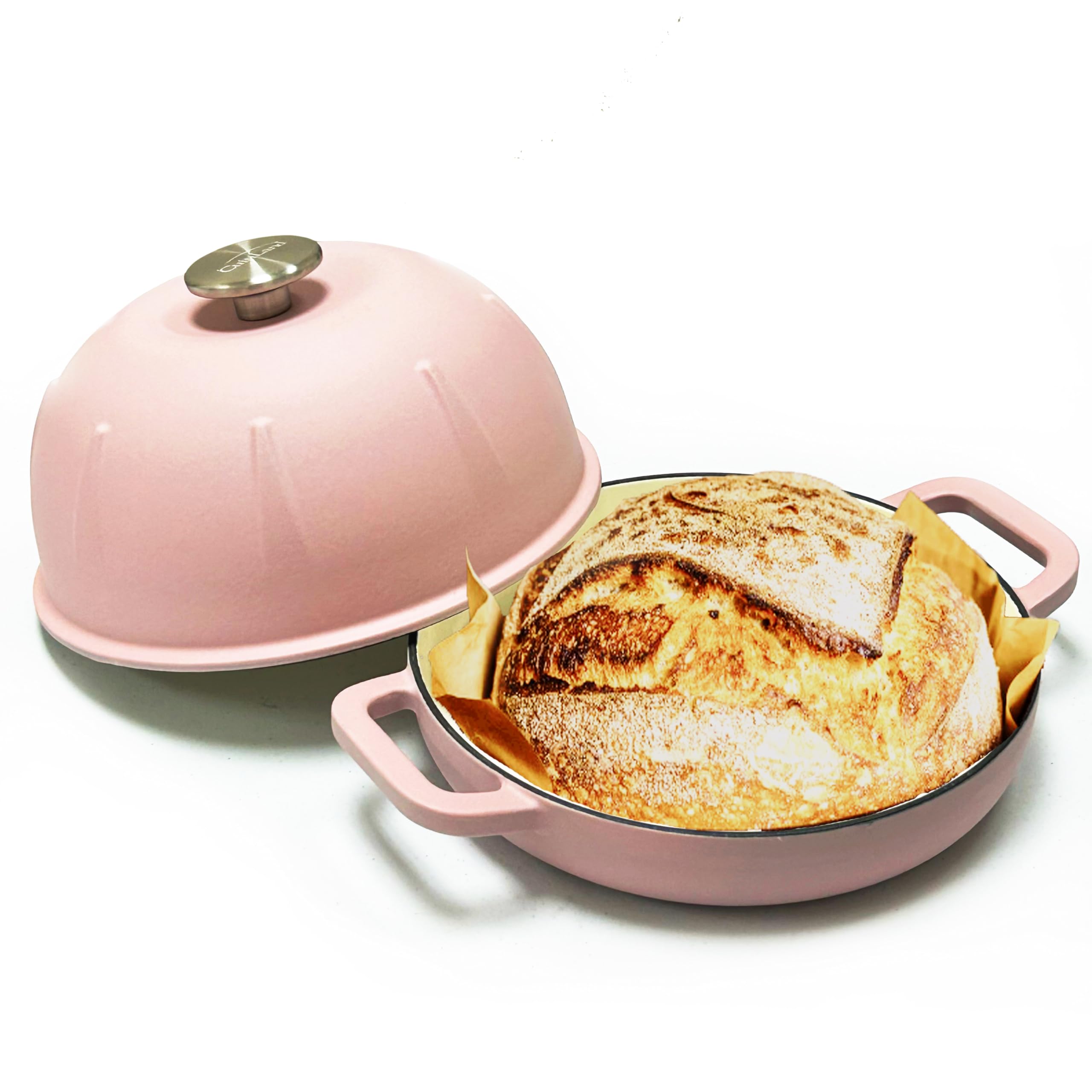 Cuisiland Enameled Cast Iron Round Bread Oven with 10-inch Diameter, 5 ...