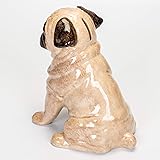 Amazon.com: WAIT FLY Cute Pug Dog Shaped Resin Piggy Bank Coin Bank ...
