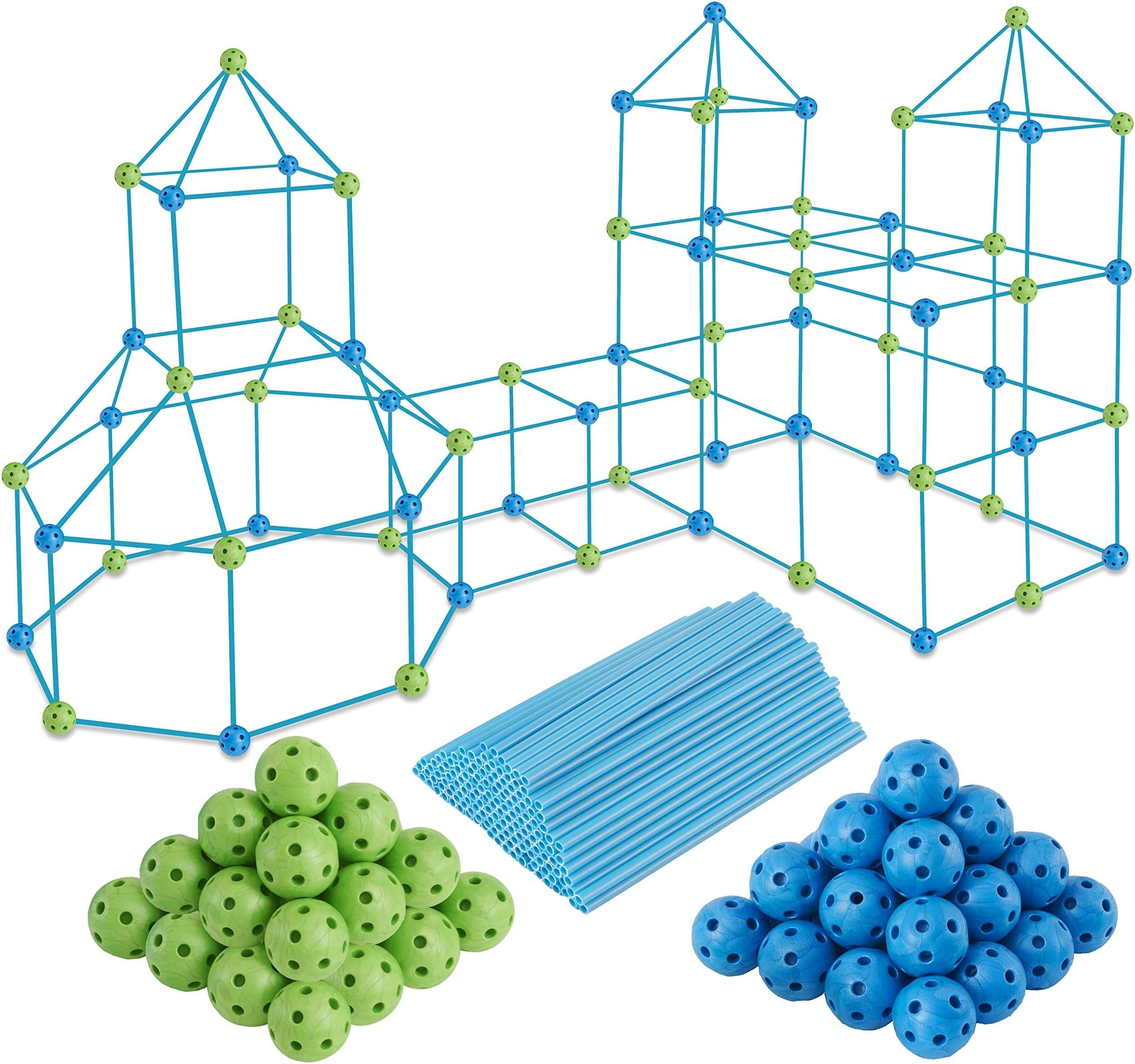 Mua PLAYVIBE Fort Building Kit - 130 Pieces, Blue - Indoor & Outdoor ...
