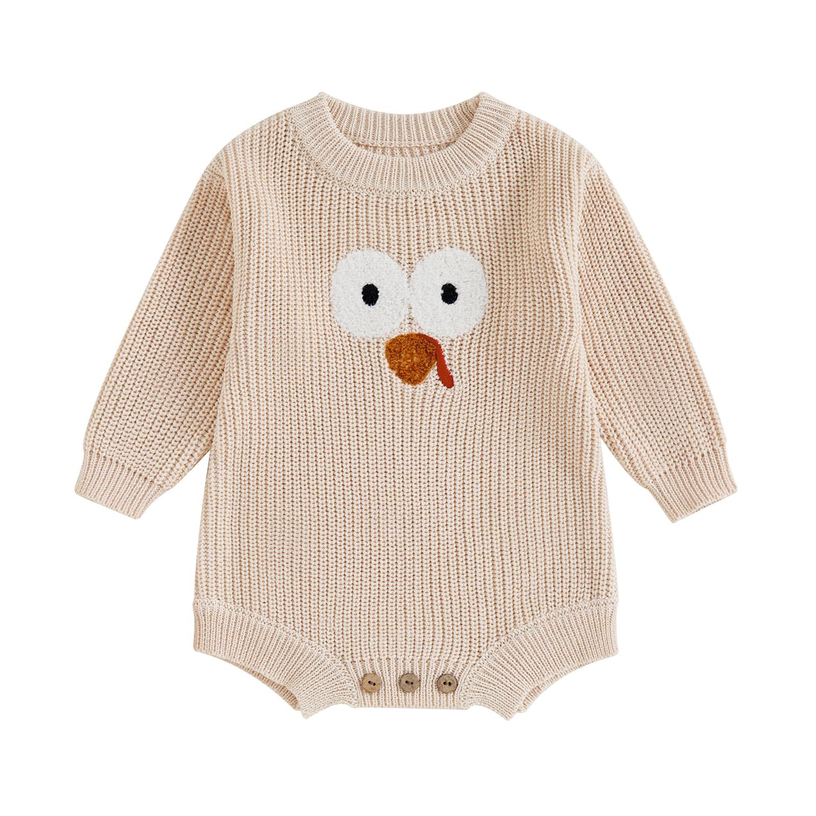 FYBITBO Thanksgiving Day Baby Girl Boy Outfit Turkey Knit Sweater ...